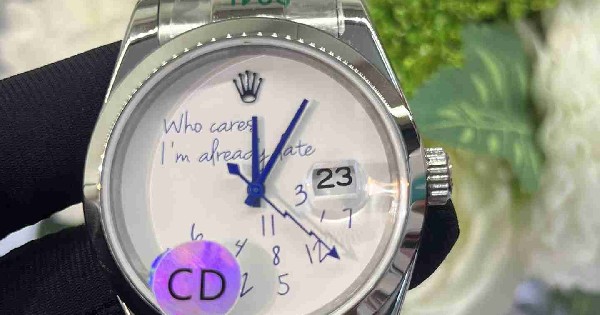 Who cares I'm already late rolex